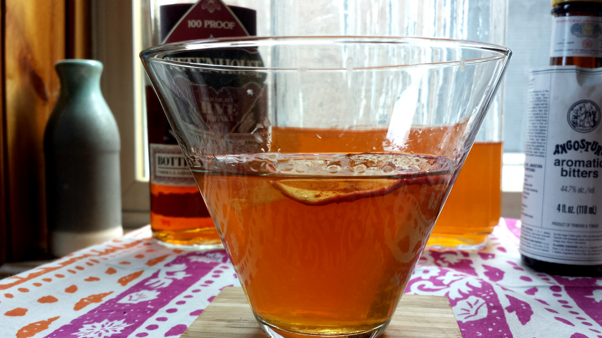 Homemade Apple Brandy and Rye Whiskey Cocktail – Sewing & Cocktails